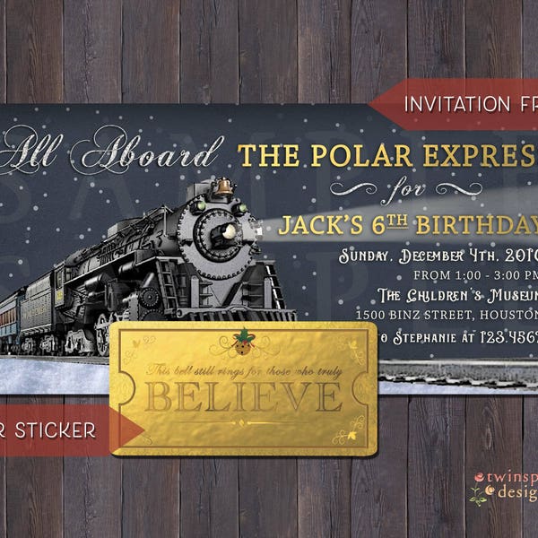 Polar Express Ticket - Etsy