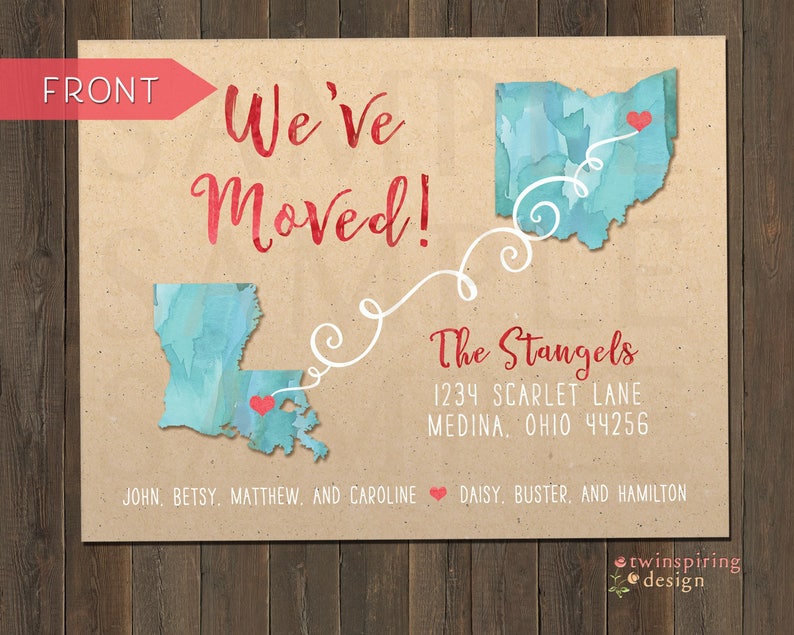 Moving Announcement | New State | We've Moved Photo Card - Etsy