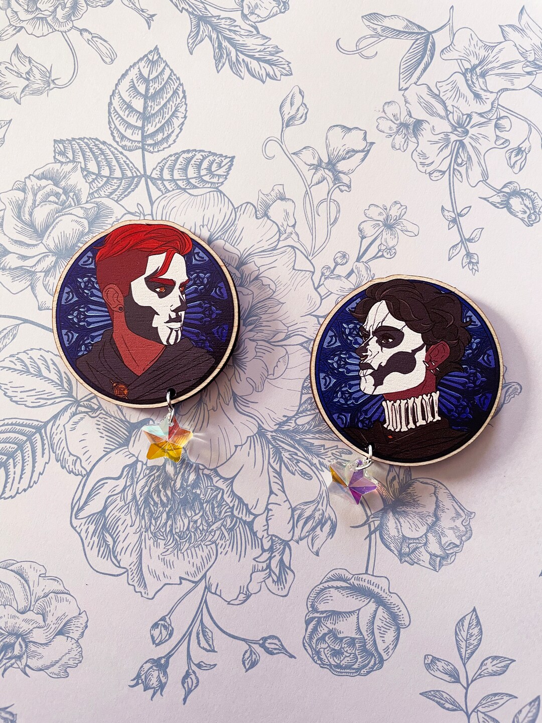 Gideon and Harrow Wood Pins - Etsy