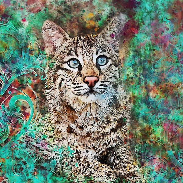 Bobcat Paintings - Etsy