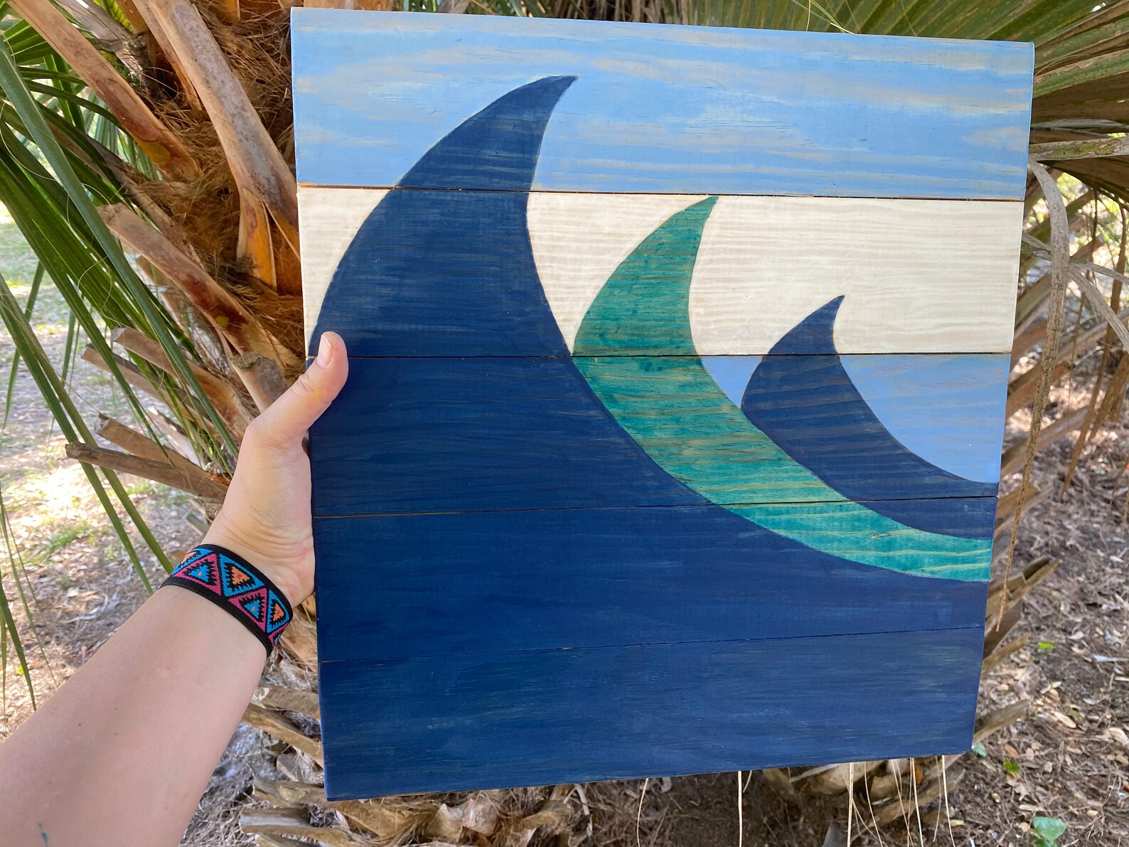 Ocean Wave Art - Wood Sign - Beach Decor - Etsy