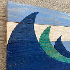 Ocean Wave Art - Wood Sign - Beach Decor - Etsy