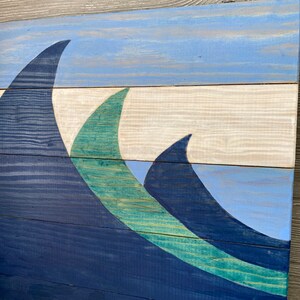 Ocean Wave Art - Wood Sign - Beach Decor - Etsy