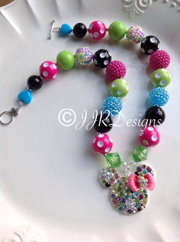 Girl Mouse Inspired Girl Necklace Colorful - Etsy