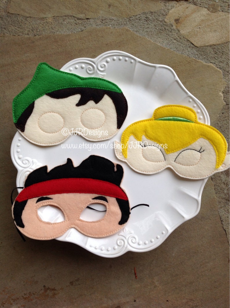 Tinkerbell Inspired Mask Jake Inspired Mask Peter Pan - Etsy