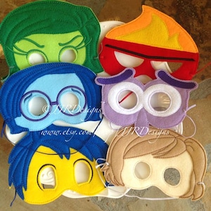 Feelings Mask- Joy Mask- Sadness Mask- Fear Mask- Anger Mask- Emotions ...