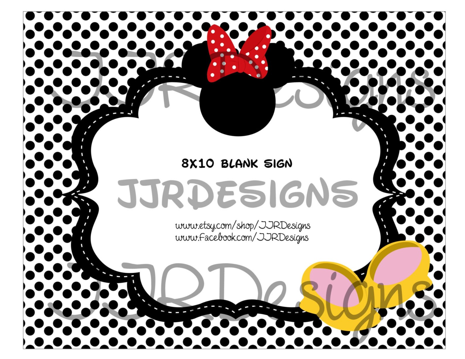 Instant Download Menu Card Minnie Mouse Inspired Set-minnie | Etsy