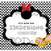 Instant Download Menu Card Minnie Mouse Inspired Set-minnie - Etsy