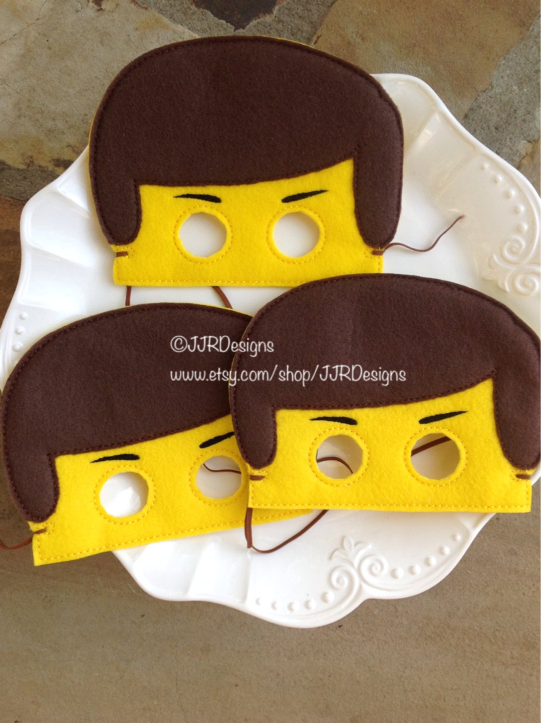 Lego Inspired Mask- Lego Inspired Masks- Emmet Inspired Masks- Lego ...