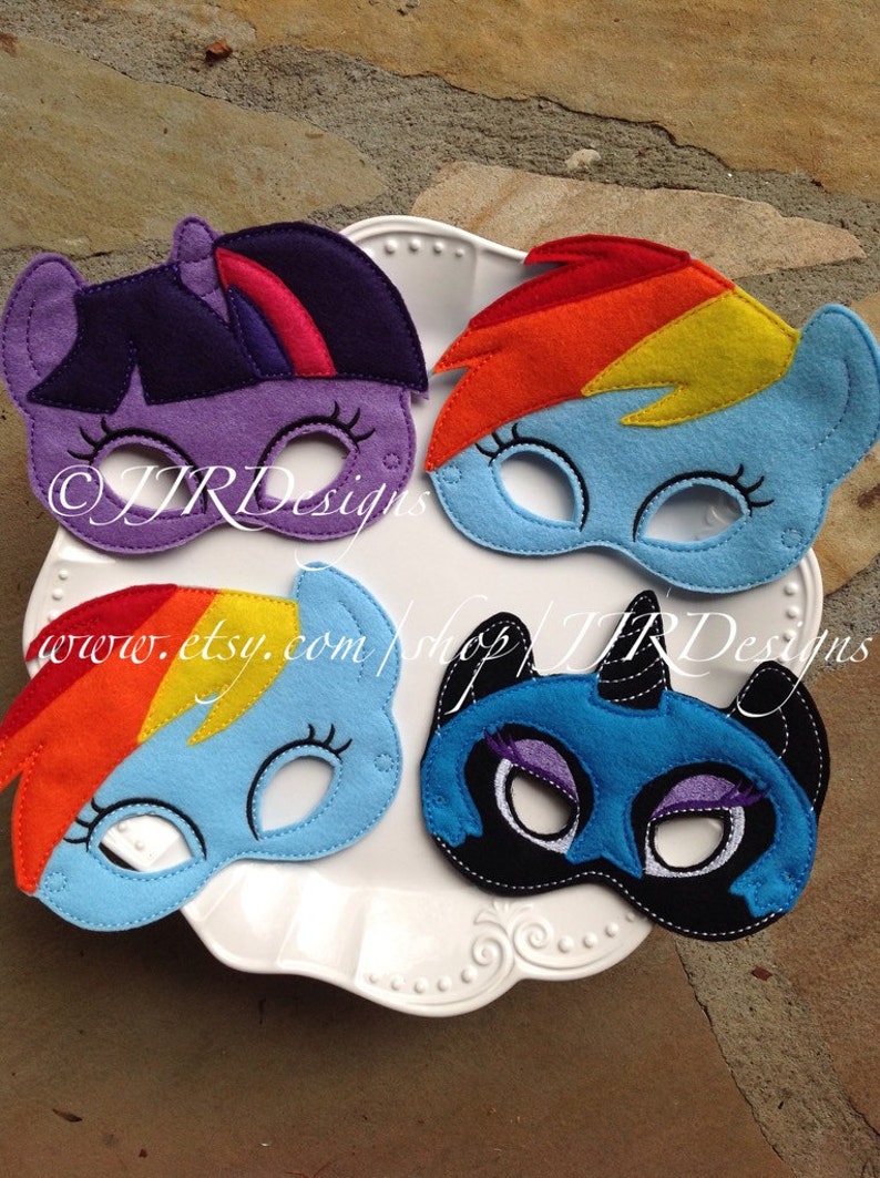 Pony Inspired Felties Pony Masks-dress up Mask - Etsy