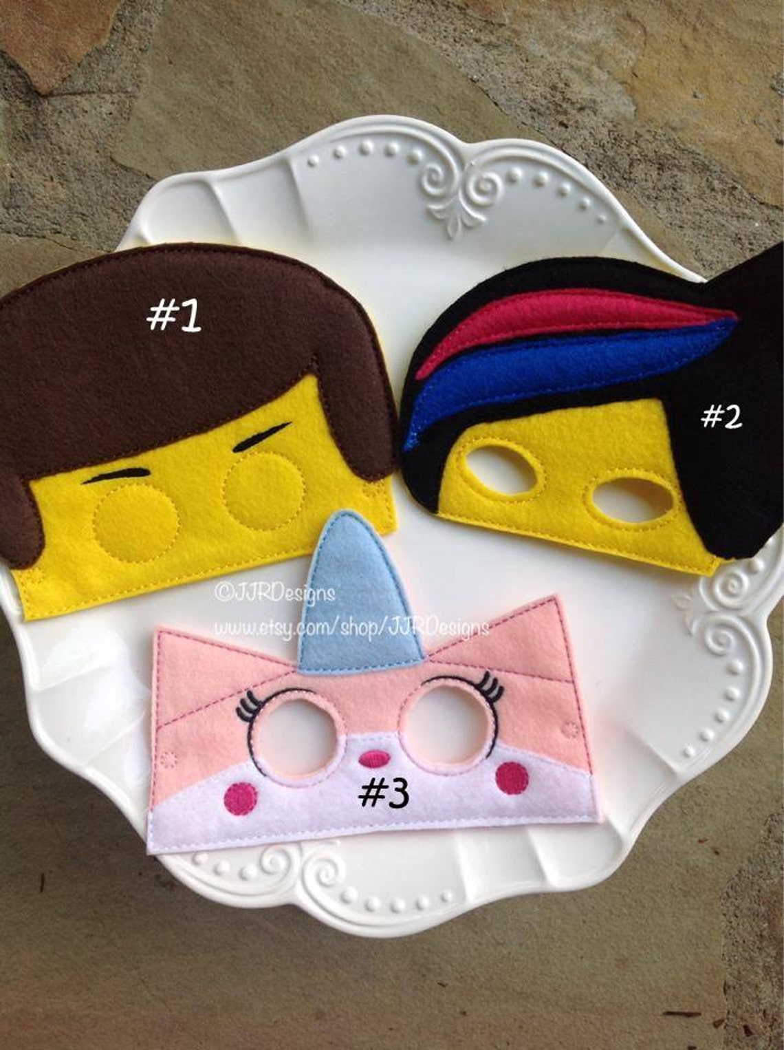 Lego Inspired Mask Lego Inspired Masks Emmet Inspired Masks - Etsy