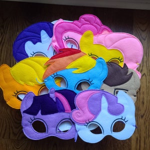 Pony Inspired Felties- Pony Masks-dress up Mask- Sweetie Belle- Rainbow ...
