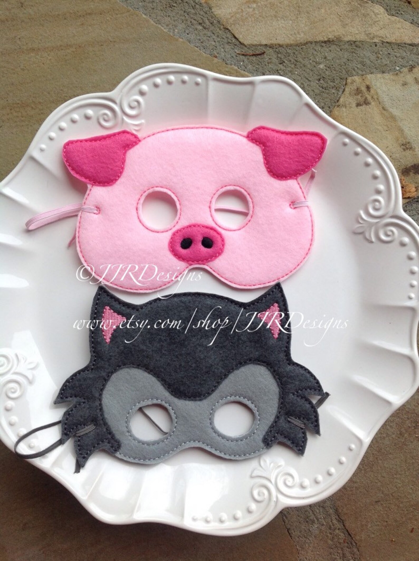 Woodland Masks Wolf Mask Pig Mask-Dress up Masks Animal | Etsy