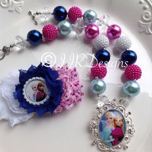 Frozen Inspired Girl Necklace Princess Anna Queen Elsa Inspired ...