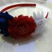 Patriotic Hair Piece-4th of July Headband-patriotic Headpiece 4th of ...