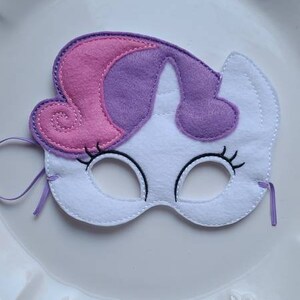 Pony Inspired Felties- Pony Masks-dress up Mask- Sweetie Belle- Rainbow ...
