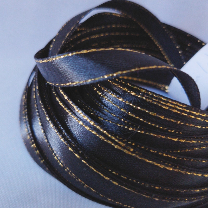 Gold Edge Ribbon - Etsy