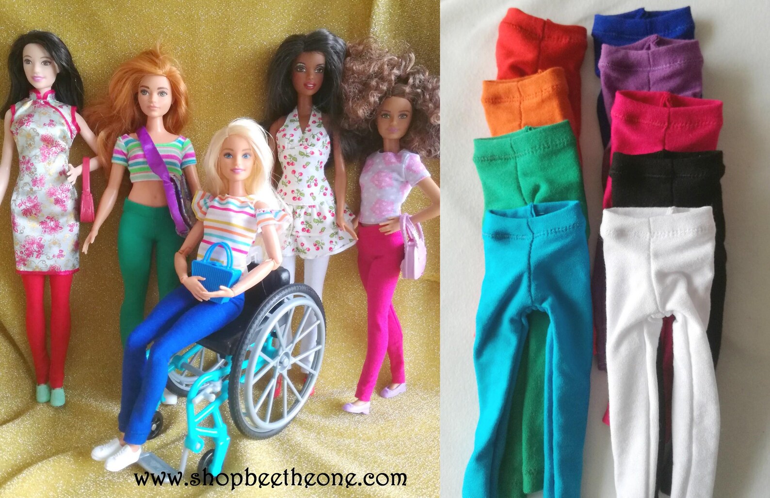 Leggings Long Pants for Barbie Dolls - 9 Colors - 4 Sizes (classic/90s ...