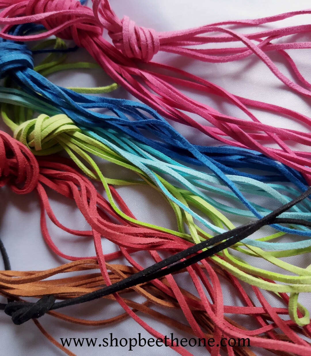 Set of 3 Suede Cords - 2.5 Mm X 1.5 Mm X 95 Cm - 8 Colors Available - Etsy