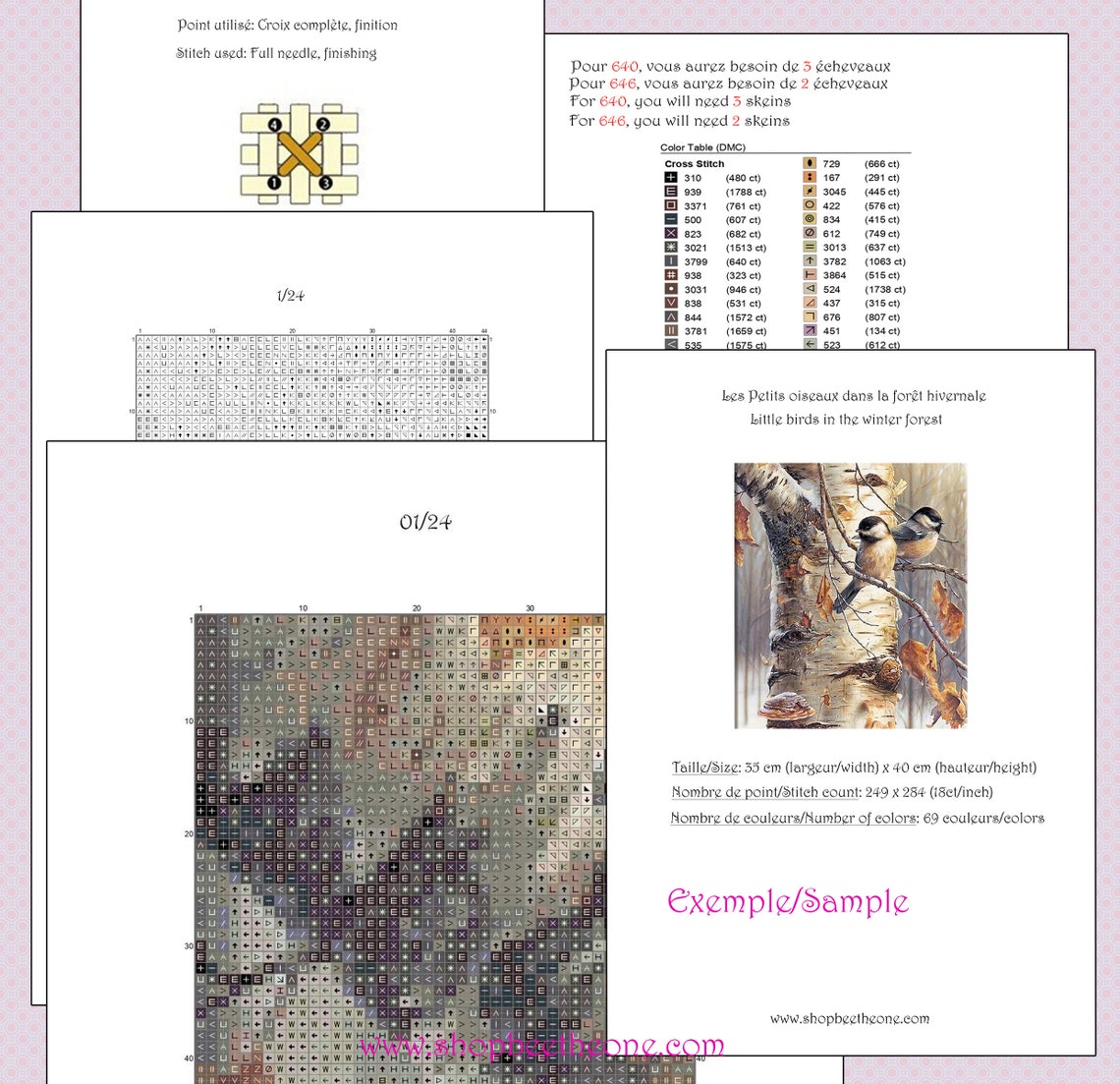Digital Grid Diagram Cross Stitch Embroidery "the Mirage Butterfly ...