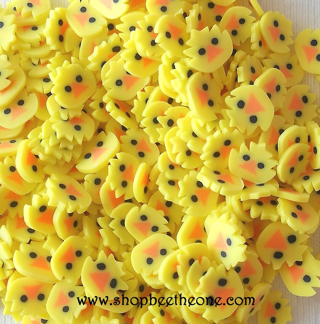 Set of +/- 55 Pieces Polymer Clay Slices - 5 Mm - Chick or Duck - Etsy UK