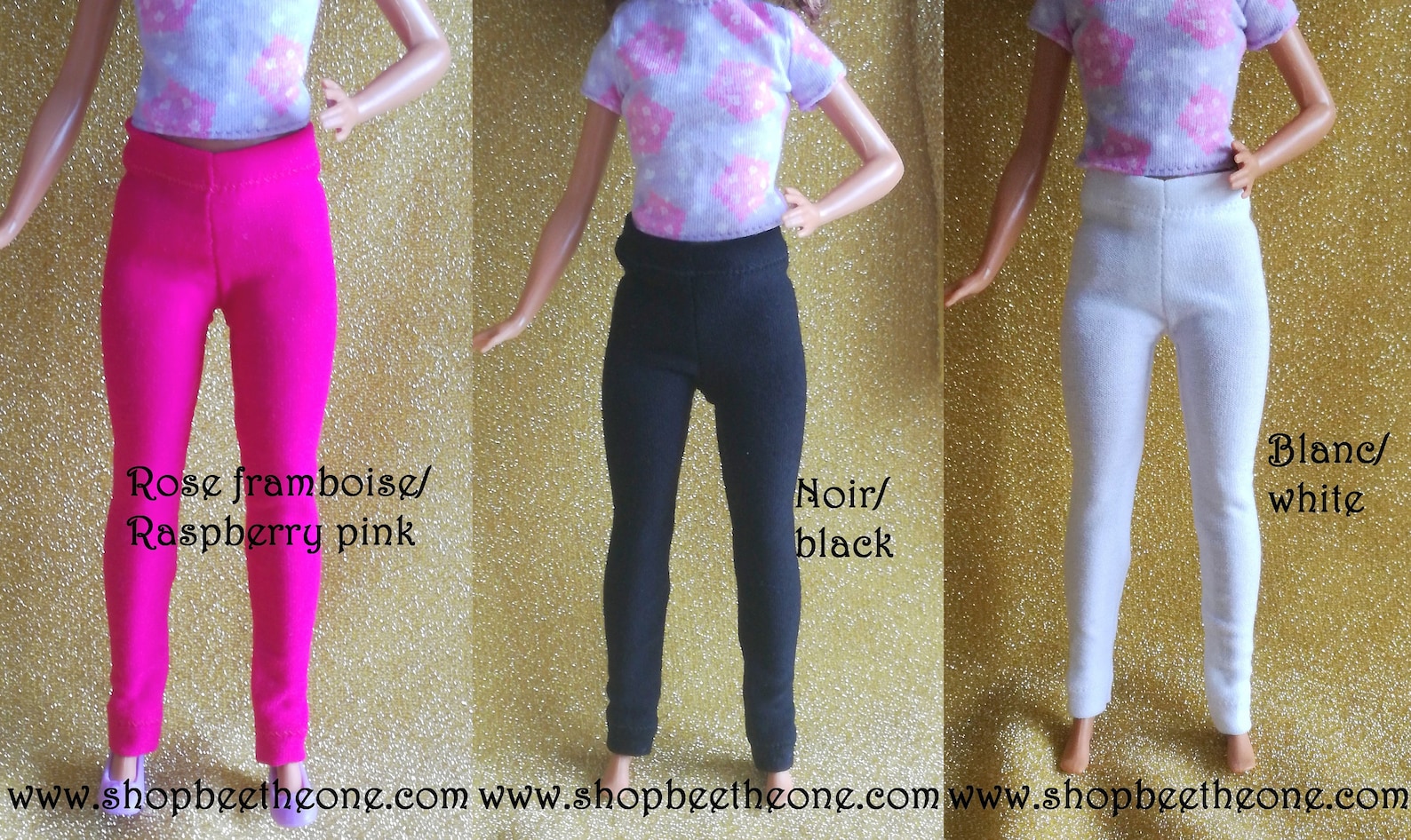 Leggings Long Pants for Barbie Dolls - 9 Colors - 4 Sizes (classic/90s ...