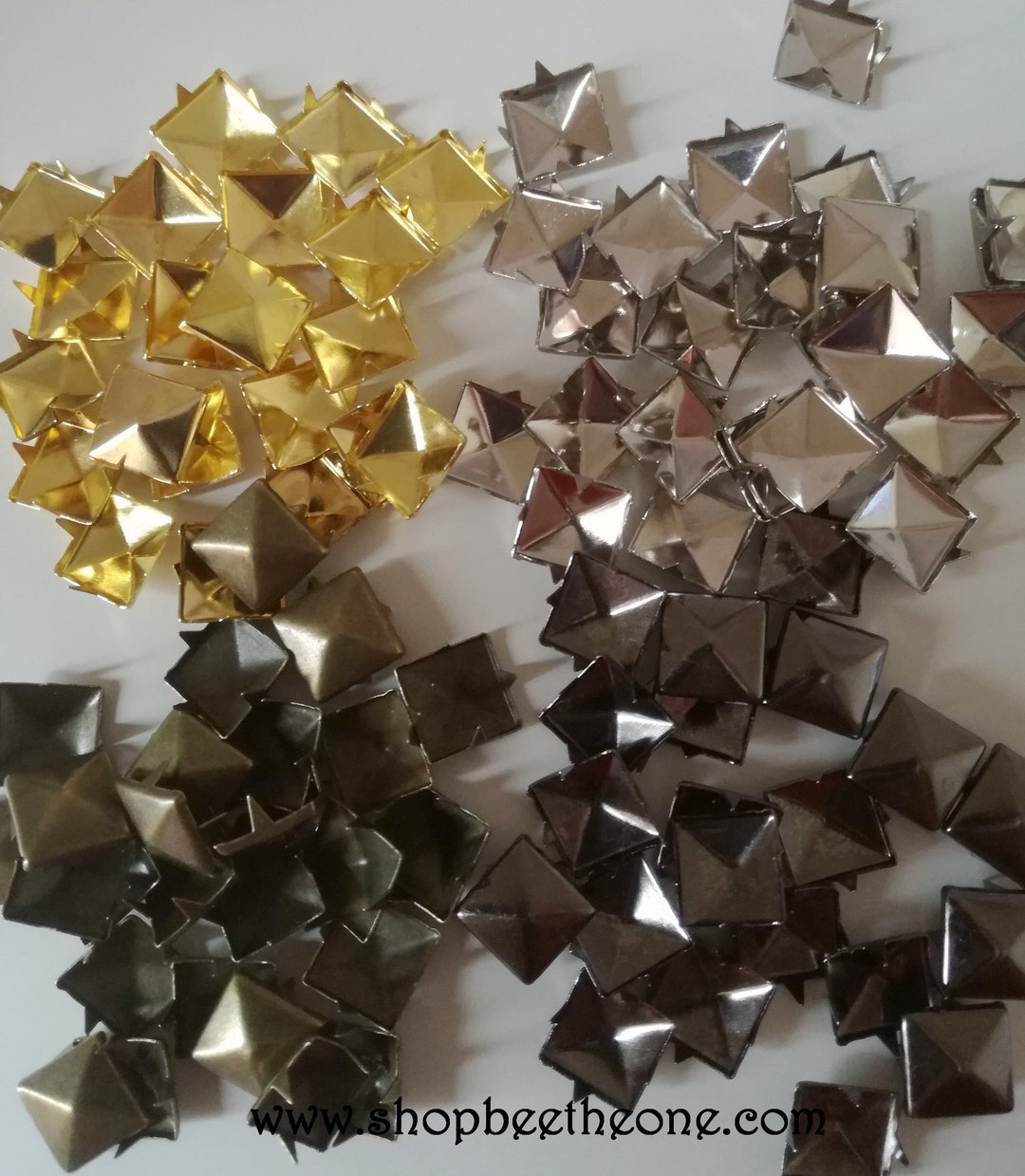 Lot of 10 Square Pyramidal Spike With Claws 10 Mm 4 Colors - Etsy