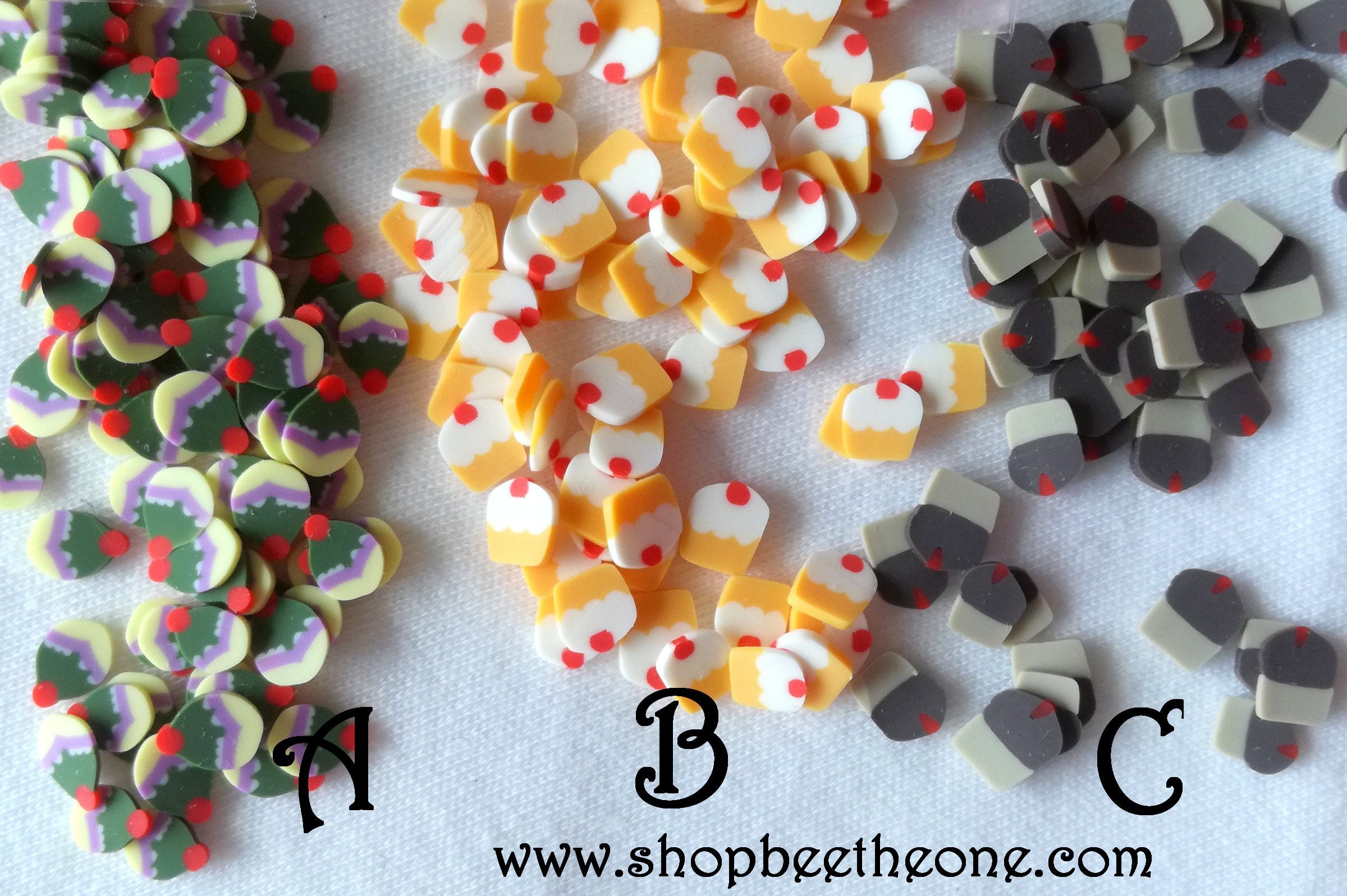 2g or 4 G (+/- 90/120/280 Pieces) of Fimo Polymer Clay Fimo Slices ...