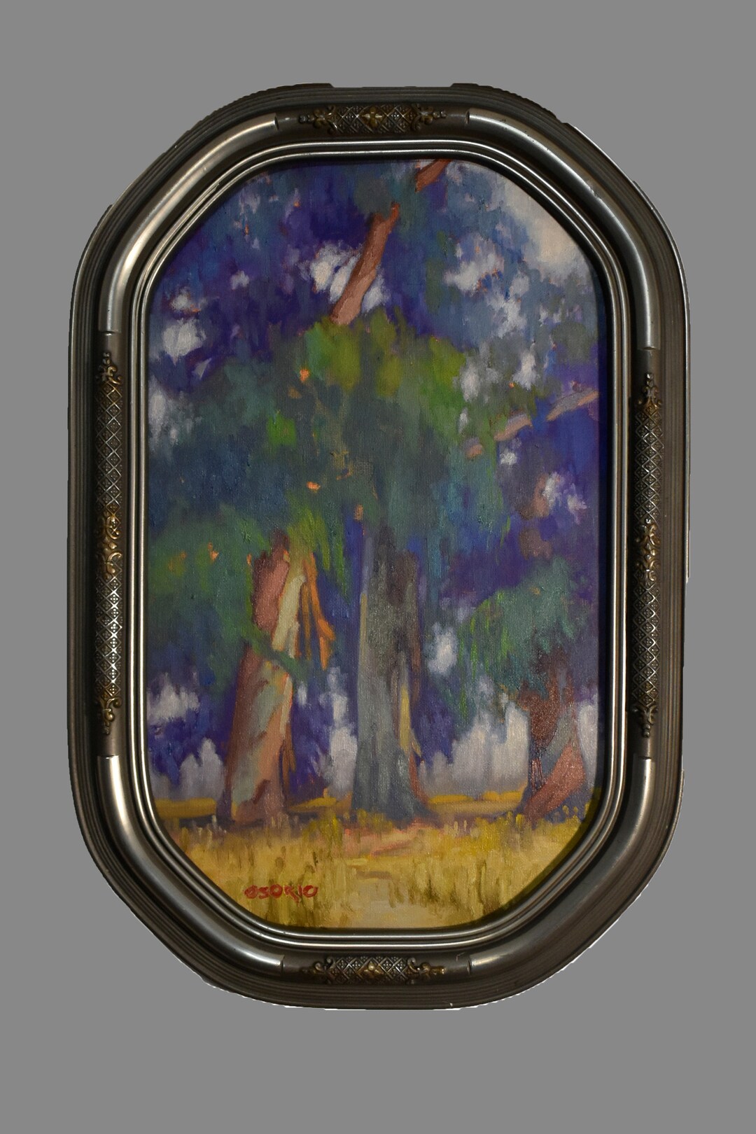 Carpinteria California Eucalyptus Landscape. Original Oil Painting by ...