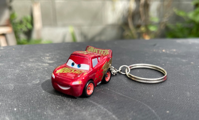 MINIS Lightning Mcqueen Keychain - Etsy