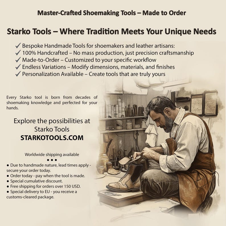 Shoemaker Awl Handle AW-L by Starko Tools - Etsy