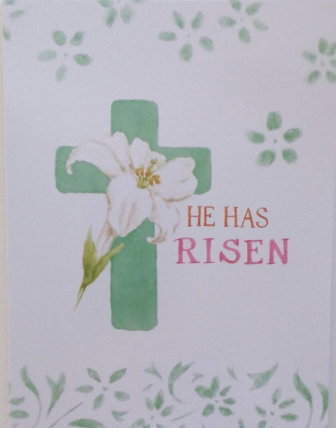 Easter Lily Cross Scripture Christian Greeting Cards Comfort Peace ...