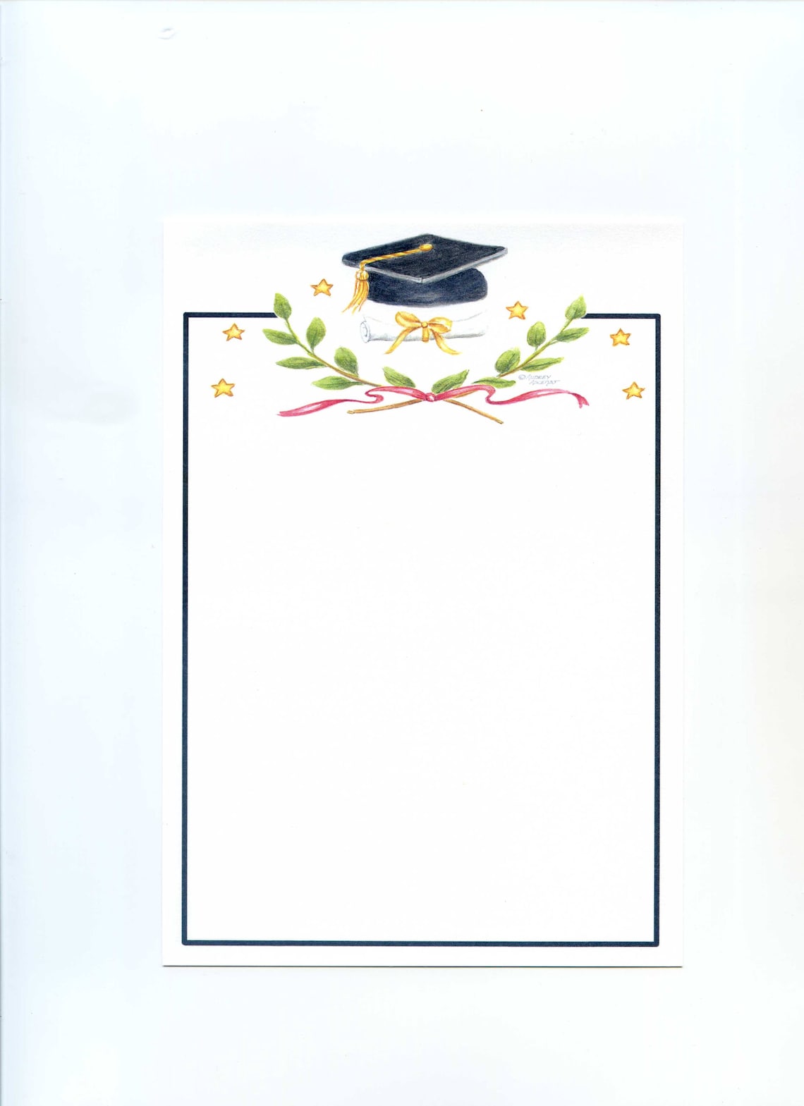 Classic Graduation Invitations Victory Emblem Flat Blank Box of 10 by ...