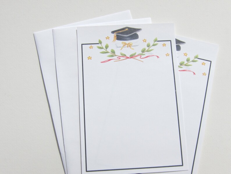 Classic Graduation Invitations Victory Emblem Flat Blank Box of 10 by ...