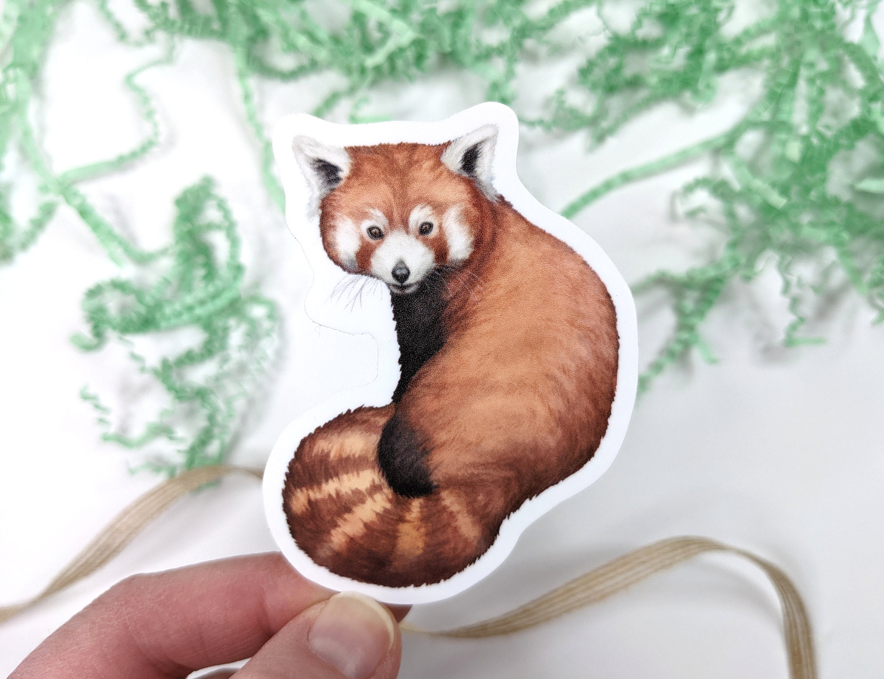 Red Panda Vinyl Waterproof Die Cut Sticker 2.25 X 3 Inch - Etsy