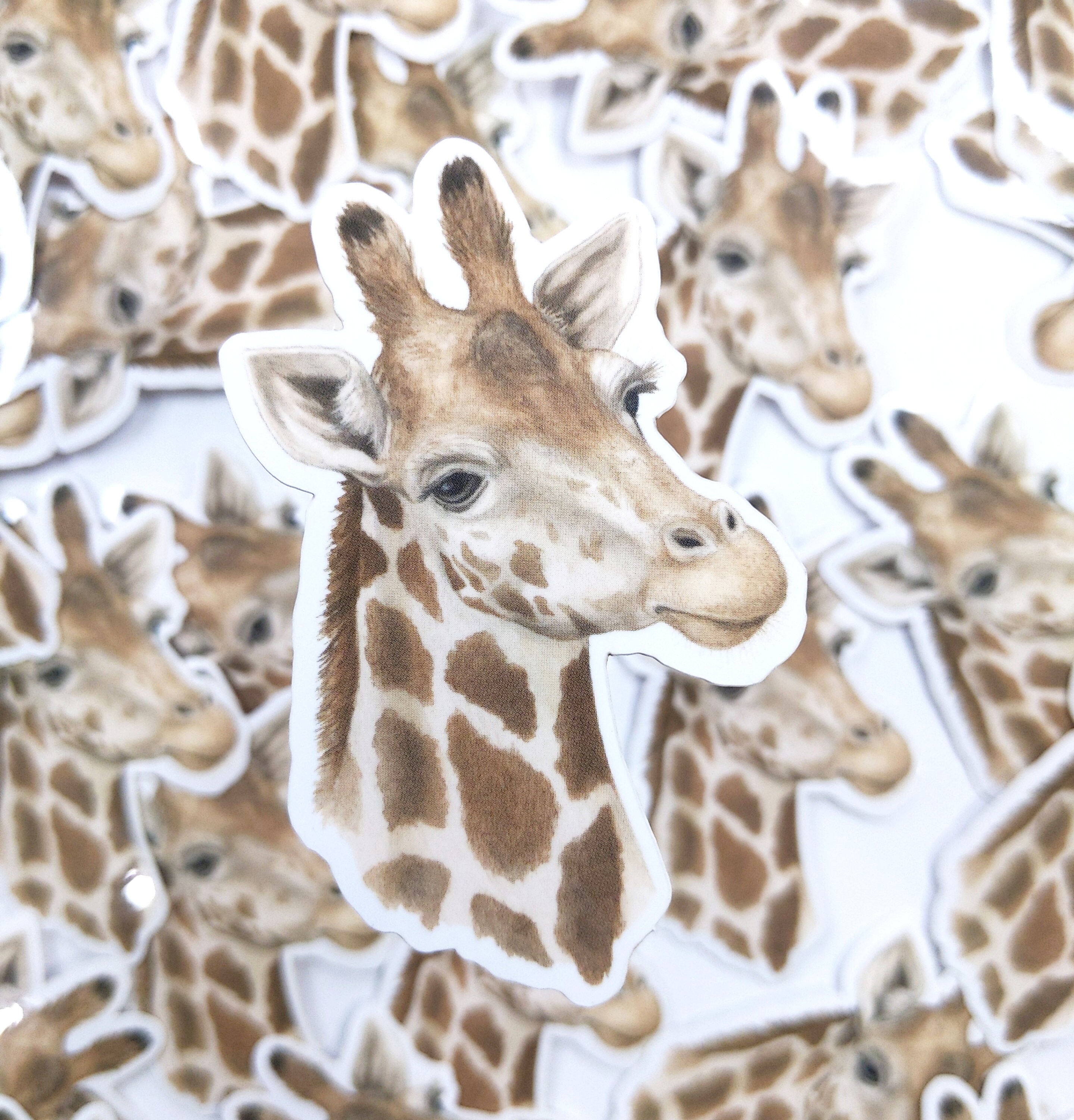 Giraffe Vinyl Waterproof Die Cut Sticker 2.5 X 3 Inch - Etsy