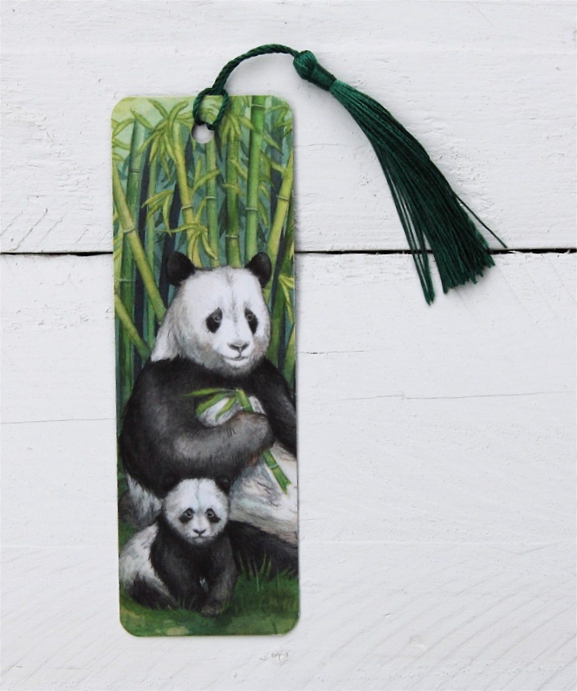 Panda Bookmark: Decorative Bookmark Panda Art Bookmark with | Etsy