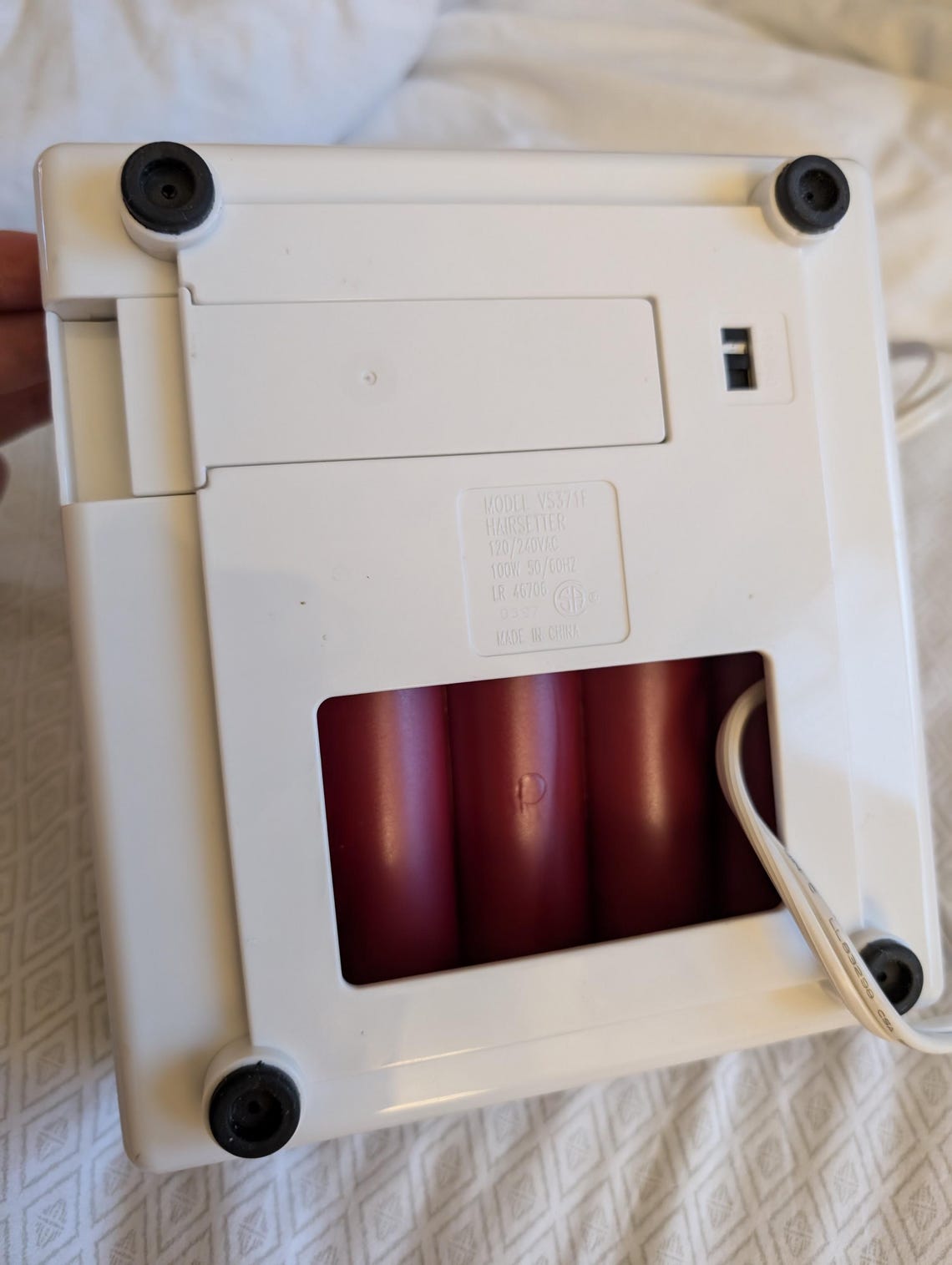 Vidal Sassoon Model VS371 10 Flocked Hot Hair Hairsetter Rollers Travel ...