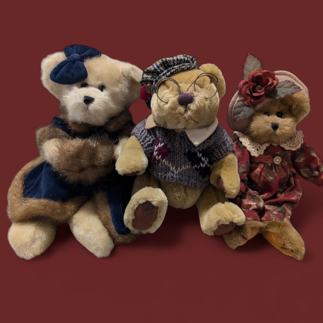 Trio of Victorian Bears - Etsy