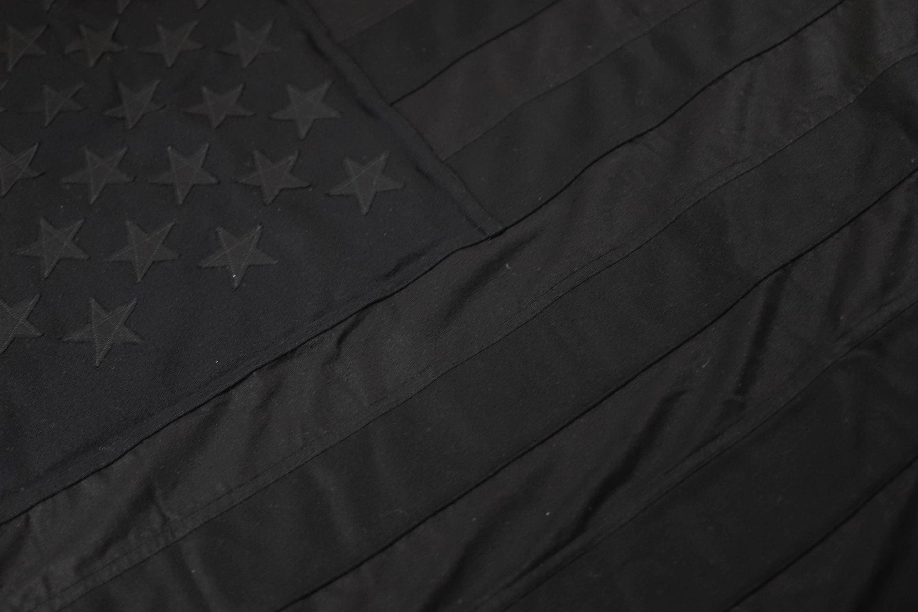 Wool & Silk American Flag - Black - Etsy