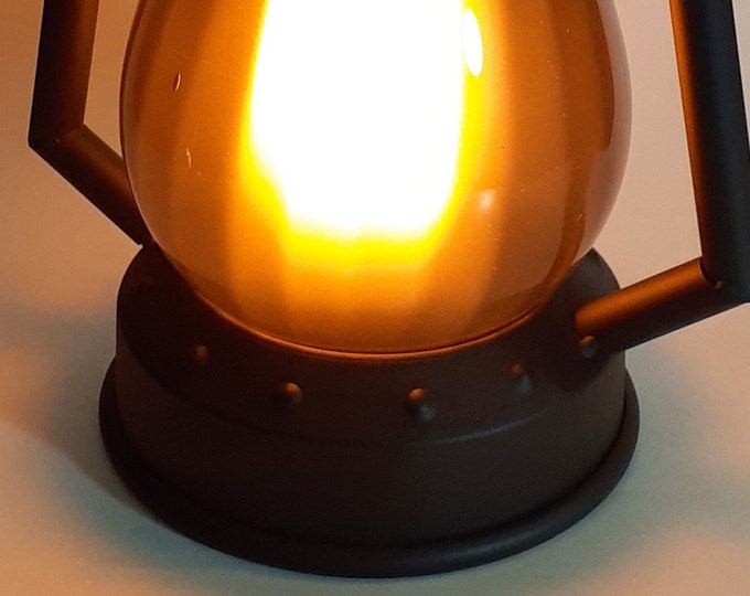 Convincing Prop Special Effect Flickering Flame Lantern. Lrg. Rustic ...