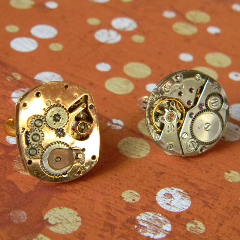 Watch Movement Ring - Etsy