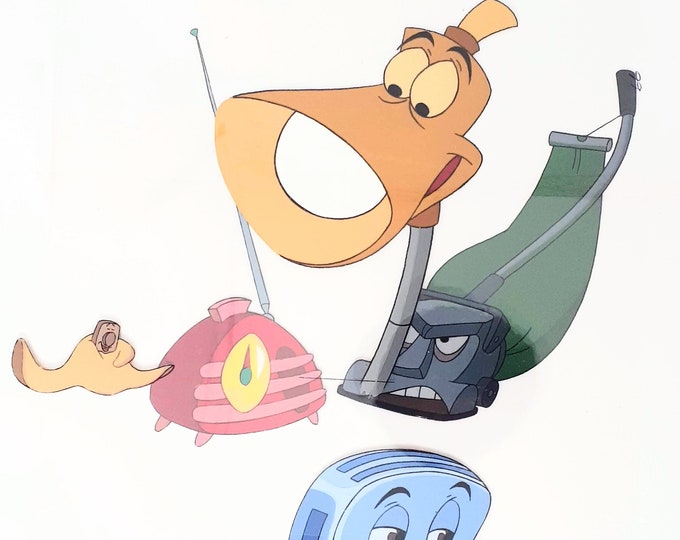 Collectable Vintage Set of 5 Hand Painted Animation Cells. Characters ...