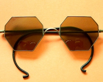 Octagon glasses | Etsy