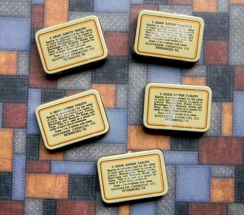 Curious Vintage spartan Brand Pure Aspirin Tablet - Etsy