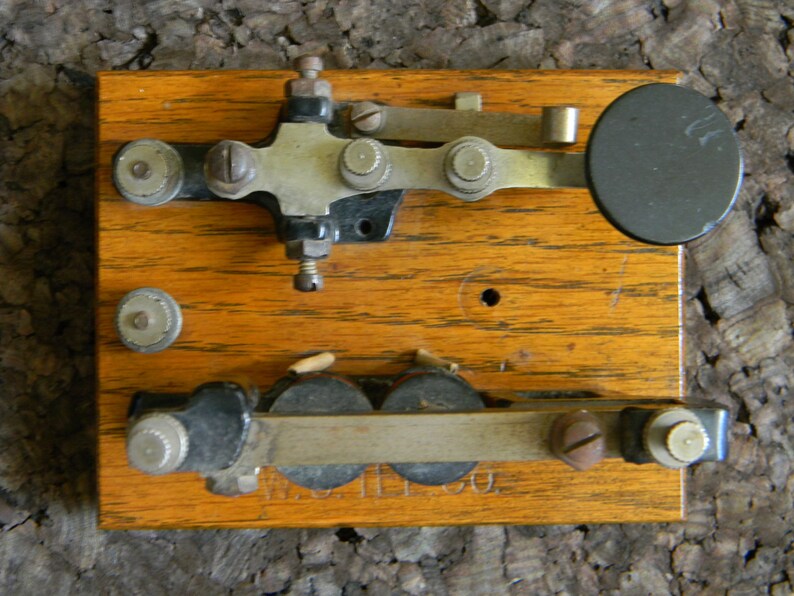 Rare Antique Telegraphy Equipment Telegraph Key and Sounder | Etsy
