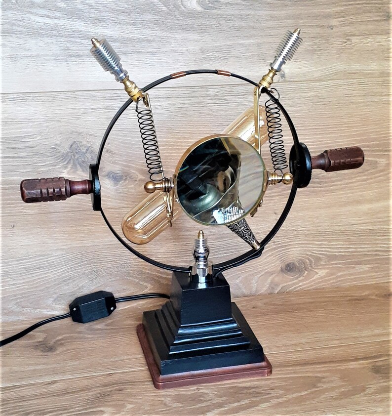 Mesmerizing Sci-fi Steampunk Table Lamp. One-of-a-kind - Etsy