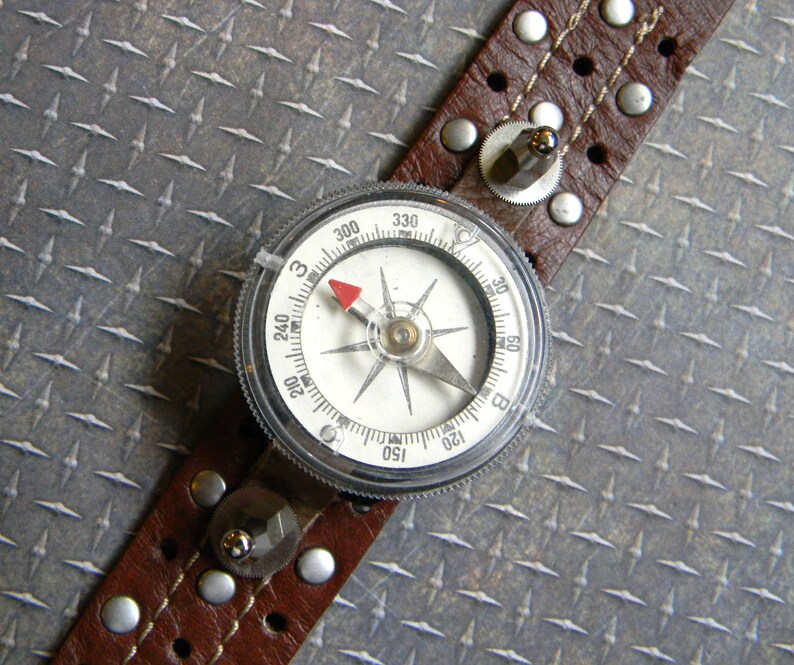 Cool Vintage Russian Wrist Compass Refitted in Steampunk Style - Etsy