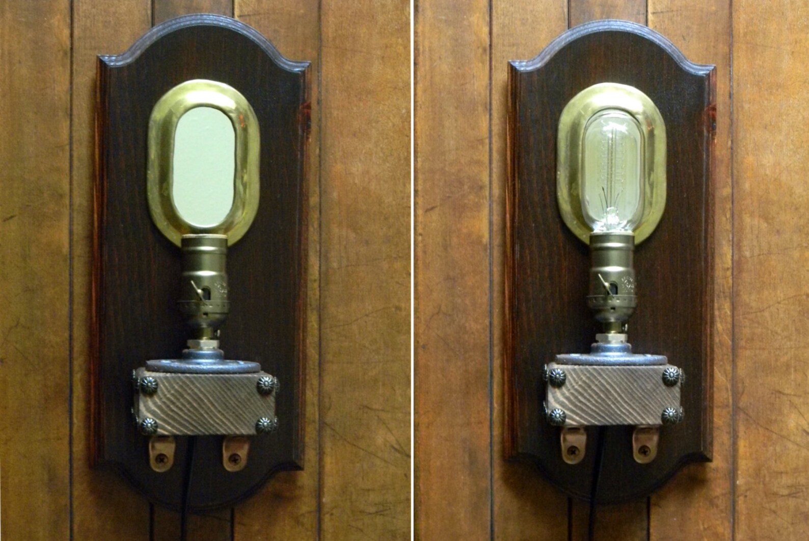 Amazing Custom Wall Mounted Steampunk Lamp. A Curiosity Shopper Crew ...