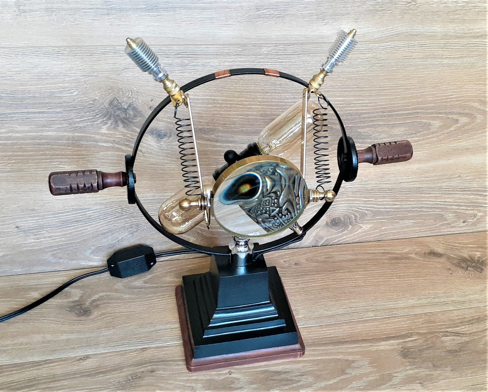 Mesmerizing Sci-fi Steampunk Table Lamp. One-of-a-kind | Etsy